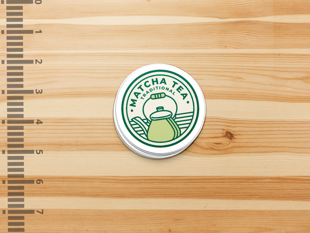 3" Round Sticker (9 sq. inches) - Just Buttons
